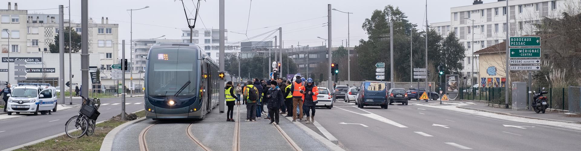 Tramway : les essais démarrent à Mérignac sur l’extension de la ligne A ...